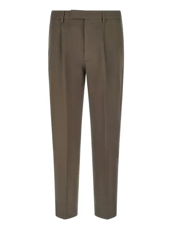 Zegna Pleated Trousers - Brown