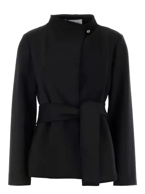 Max Mara Talamo Wrap Blazer - Black