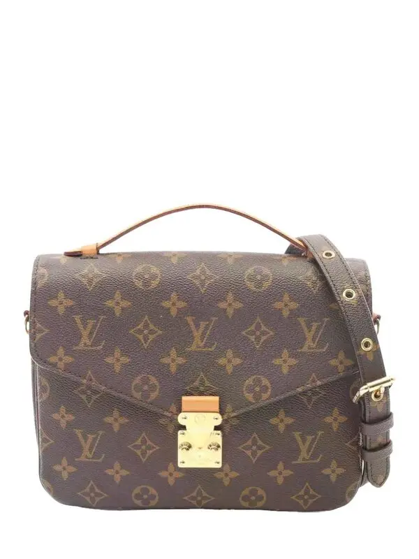 LOUIS VUITTON 2010-2026 Monogram Pochette Metis Satchel - Brown