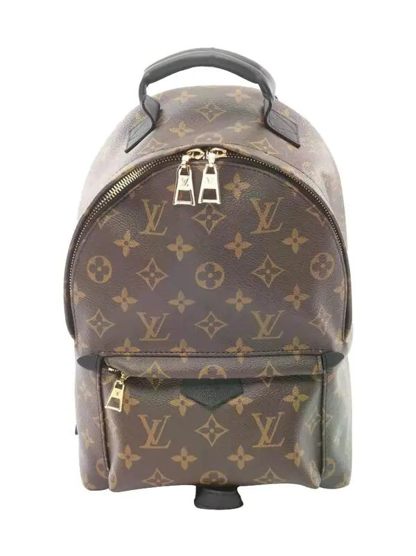 LOUIS VUITTON 2018 Monogram Palm Springs Pm Backpack - Brown
