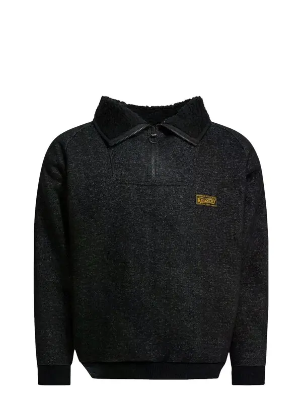 Kapital Zip Fleece Sweatshirt - Grey