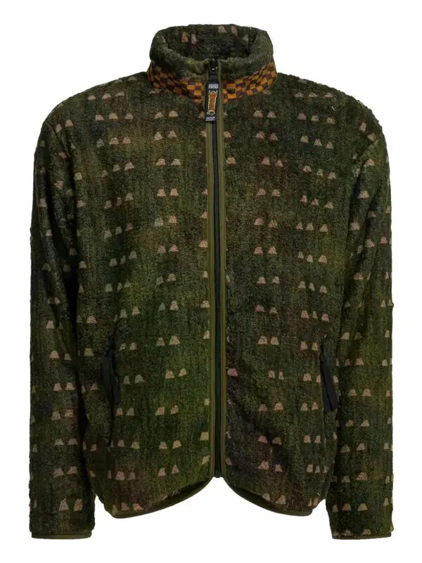 Kapital Patterned Zip Jacket - Green