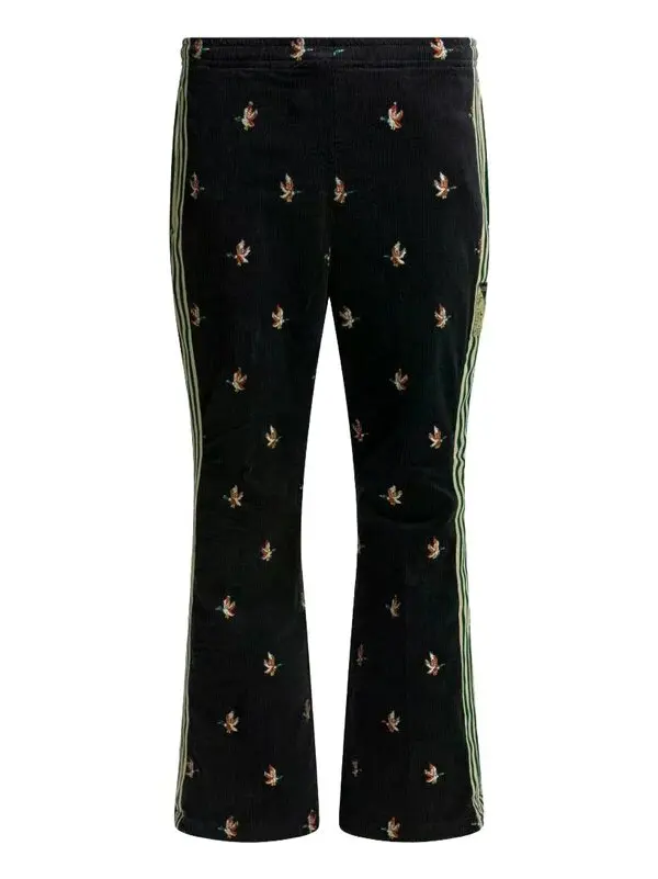 Kapital Embroidered Corduroy Trousers - Black