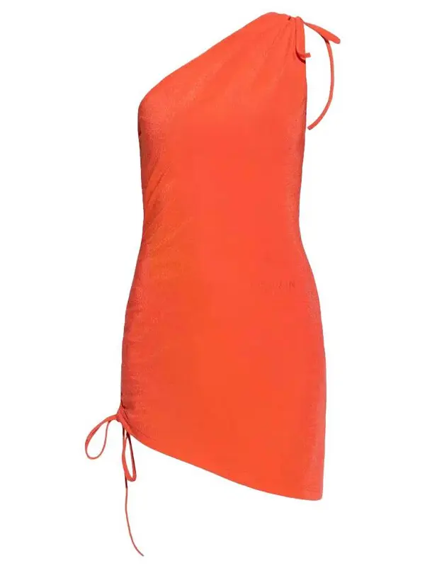 Balmain One-shoulder Mini Dress - Orange