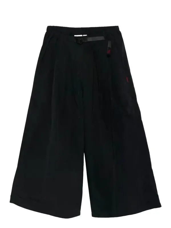 Gramicci Wide Trousers With Buckle - Black
