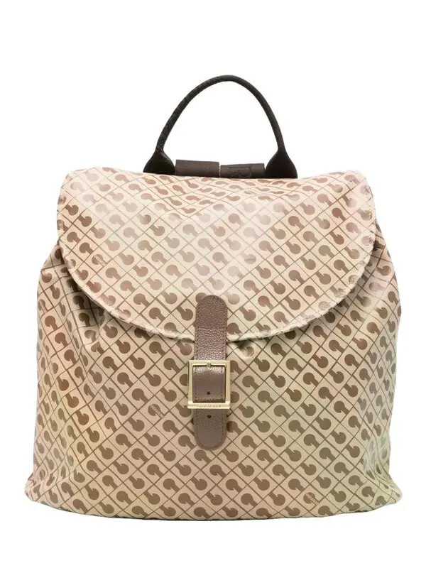 GHERARDINI Patterned Backpack - Brown