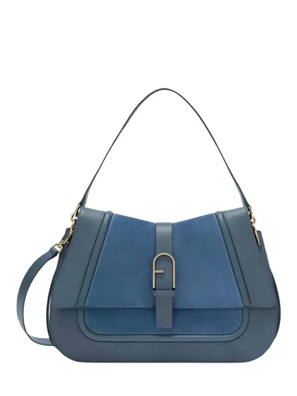 Furla Leather Top Handle Tote - Blue