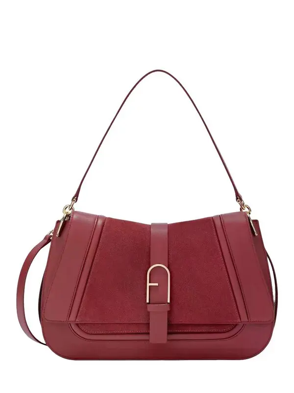 Furla Leather Top Handle Tote - Red