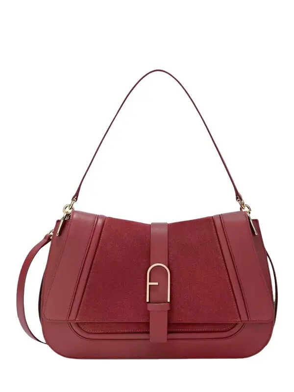 Furla Leather Top Handle Tote - Red