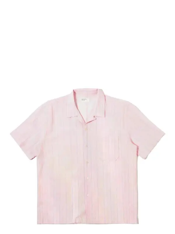 Universal Works Striped Short-sleeve Shirt - Pink