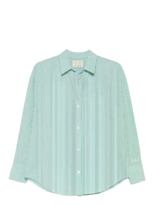MC2 SAINT BARTH Striped Cristal Shirt - Green