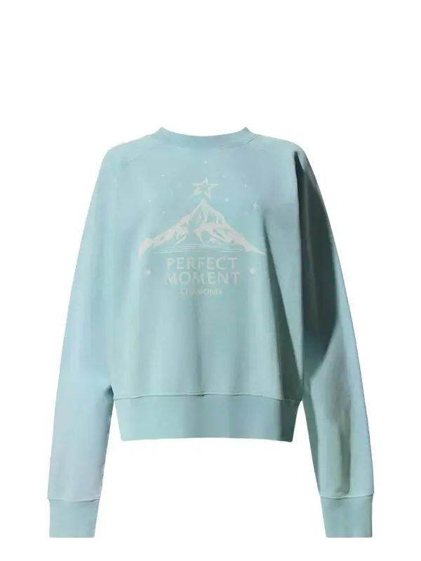 Perfect Moment Logo-lettering Sweatshirt - Blue