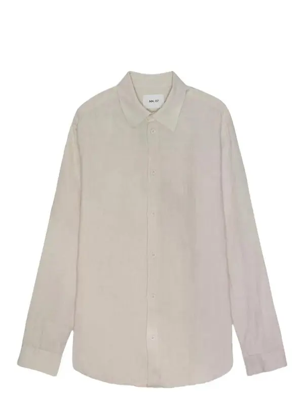 Nn07 Buttoned Long-sleeve Shirt - Neutrals