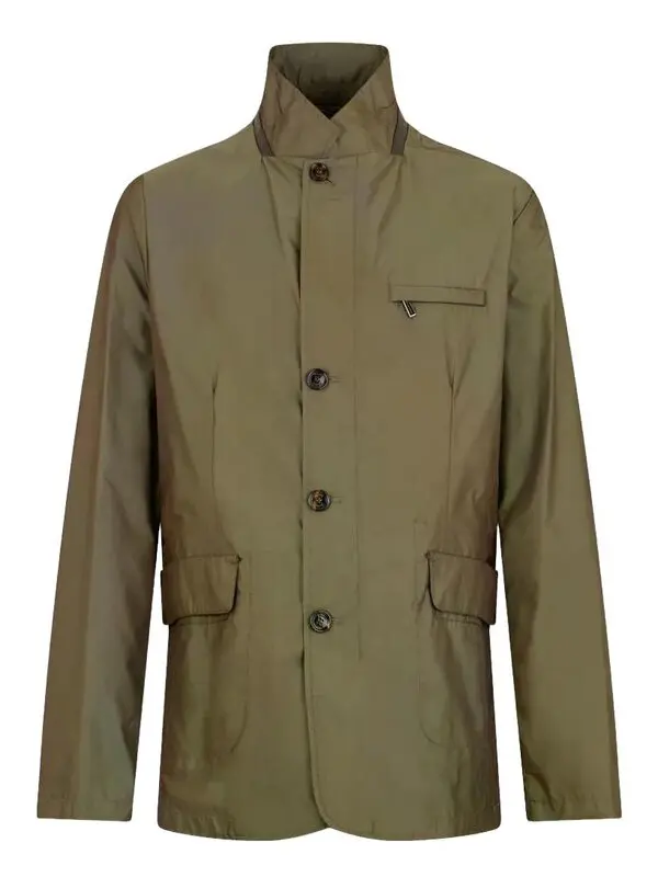 MOORER Button-front Jacket - Green