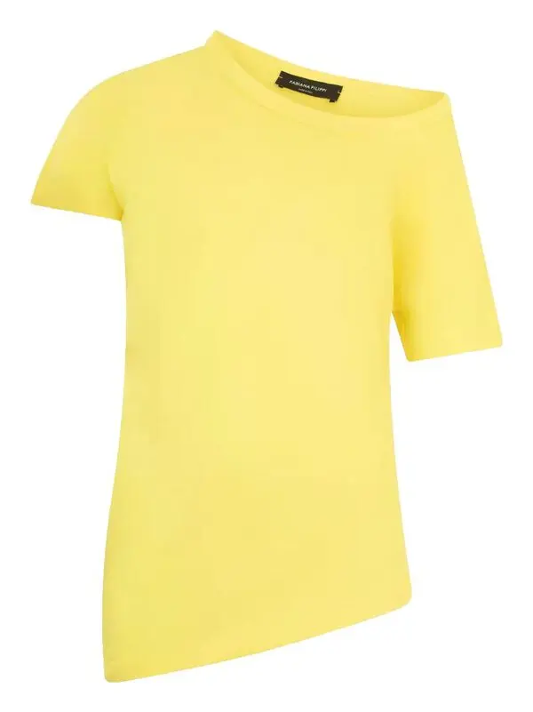 Fabiana Filippi Asymmetrical T-shirt - Yellow