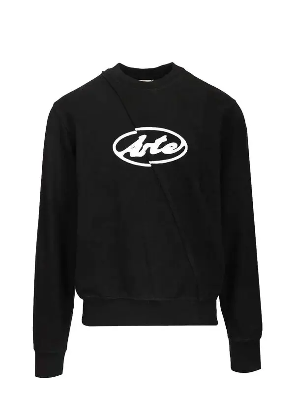 ARTE ANTWERP Circle-logo Sweatshirt - Black