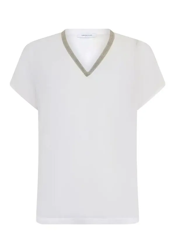 Fabiana Filippi V-neck Blouse - White