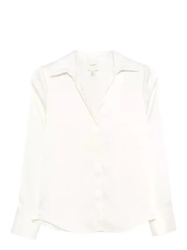 Calvin Klein Spread-collar Shirt - Neutrals