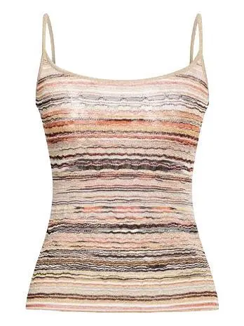Missoni Intarsia-knit Metallic Camisole - Orange