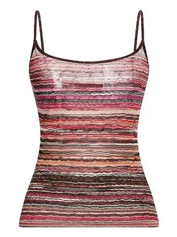 Missoni Intarsia-knit Metallic Camisole - Purple