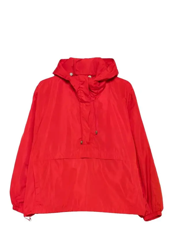 RÓHE Hooded Drawstring Jacket - Red