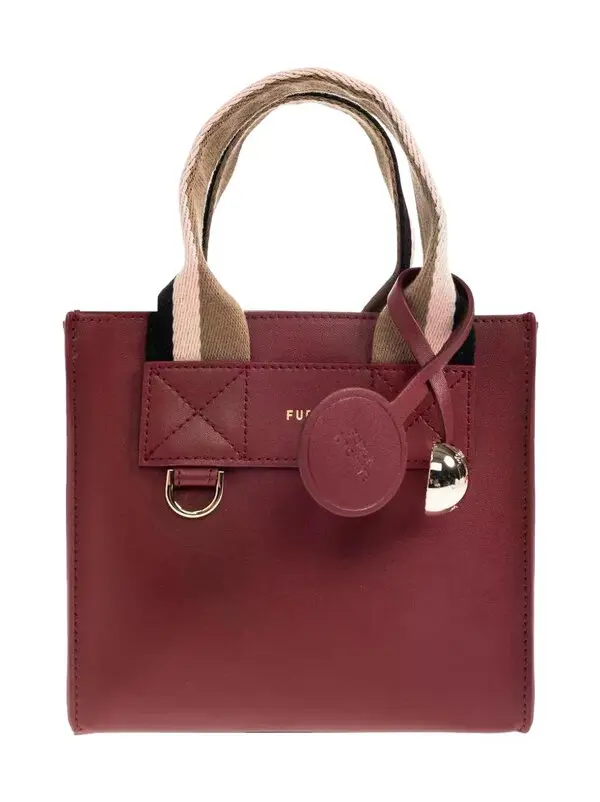 Furla Mini Divide It Leather Tote Bag - Red