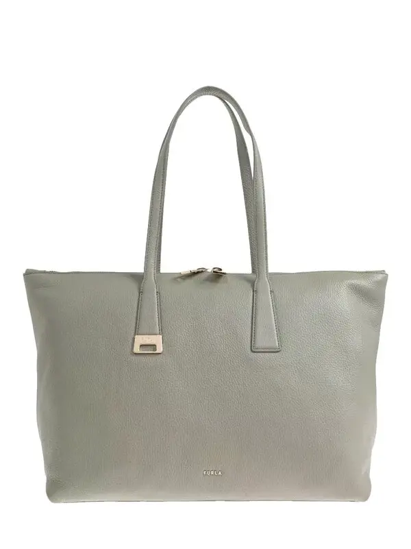 Furla Olivia Pebbled Tote Bag - Grey