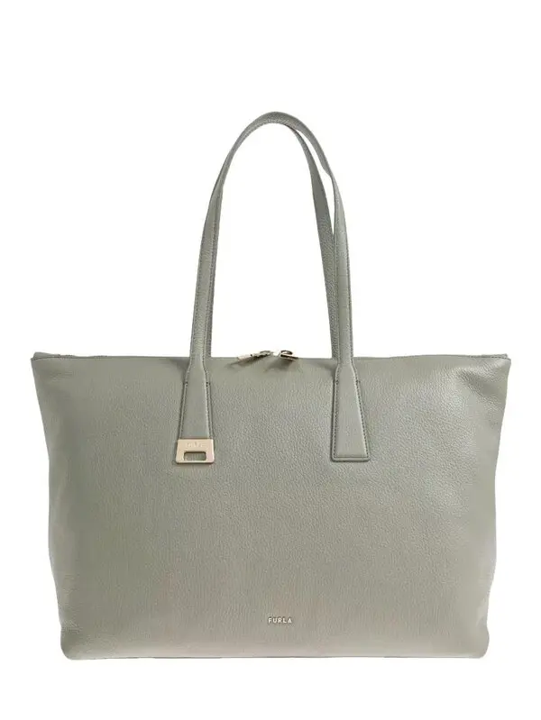 Furla Olivia Pebbled Tote Bag - Grey