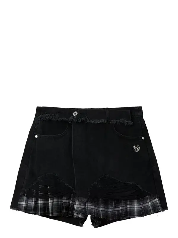 MUSIUM DIV. Frayed Shorts - Black