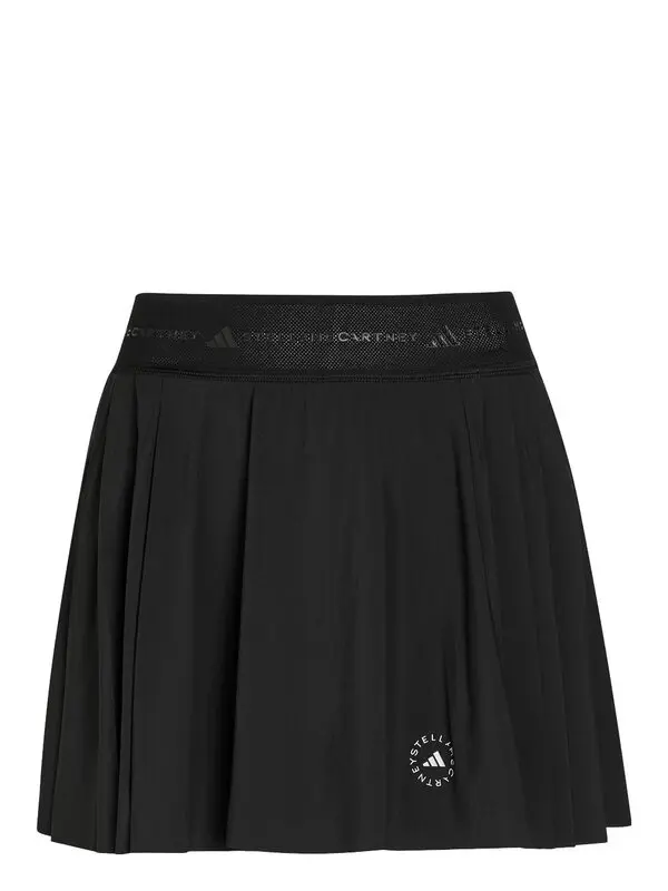 Stella McCartney Adidas X Logo-print Pleated Skort - Black