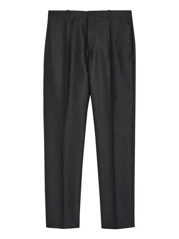JIL SANDER Tapered-leg Wool-blend Trousers - Dark Grey