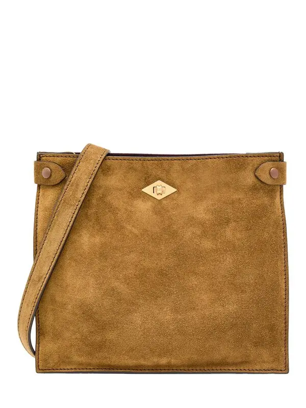 METIER Stowaway Suede Cross-body Bag - Tan
