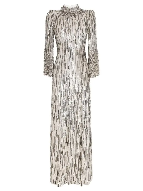 Jenny Packham Embellished Memphis Gown - White
