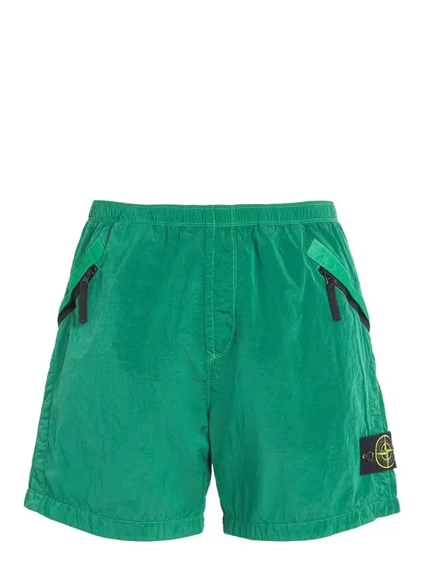 Stone Island Nylon Bermuda Shorts - Green