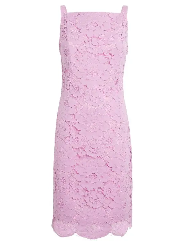 PATOU Lace Mini Dress - Pink