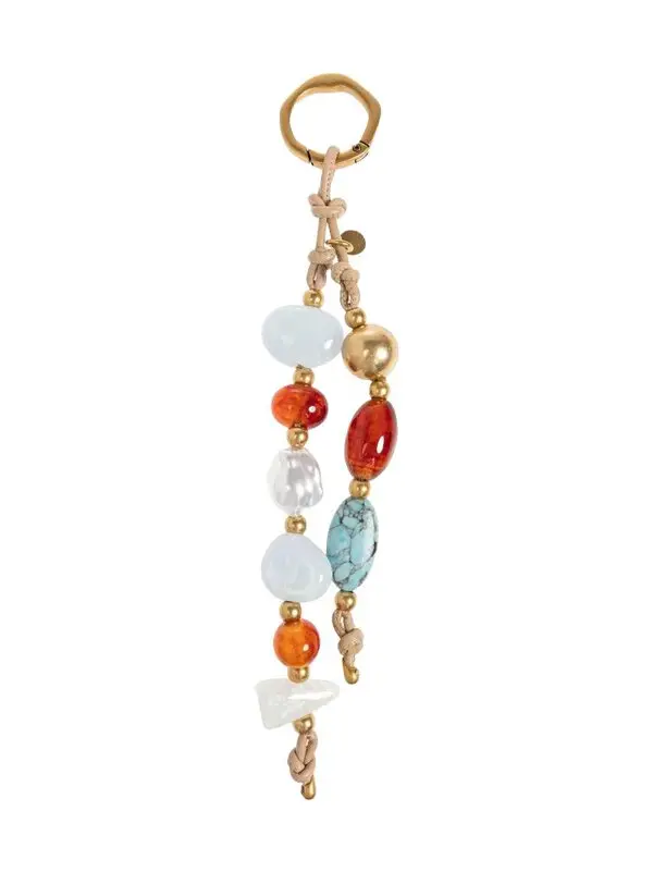 Cult Gaia Mercier Bead-embellishment Bag Charm - Gold