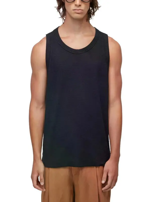 OSKLEN Ribbed Tank Top - Black