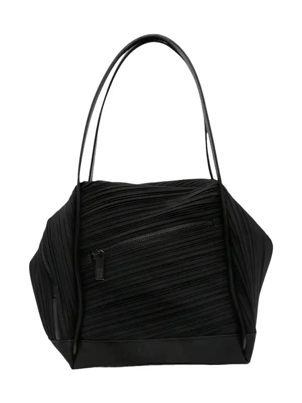 Issey Miyake Pleated Tote Bag - Black