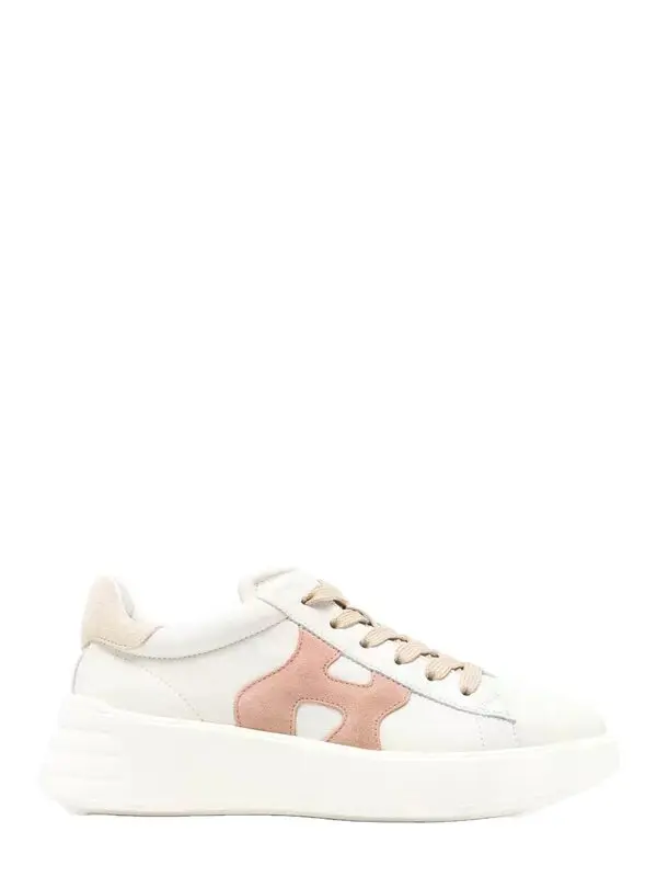 Hogan Rebel Leather Sneakers - Neutrals