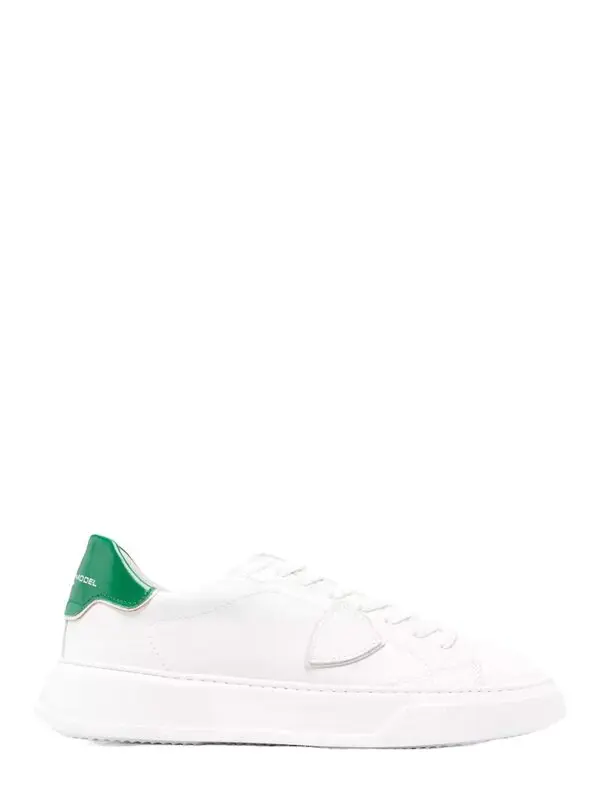 Philippe Model Panelled Lace-up Sneakers - White