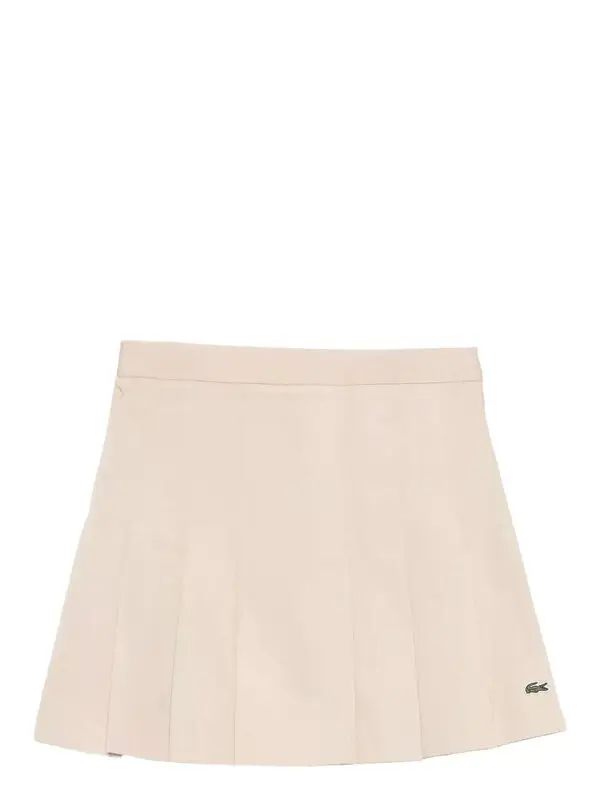 Lacoste Mini Pleated Skirt - Neutrals