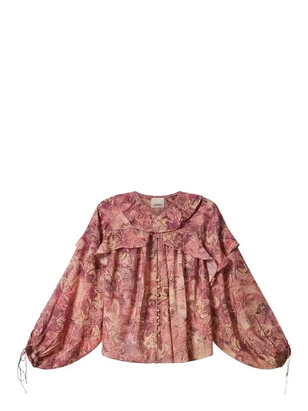 Isabel Marant Mandala-print Chalis Blouse - Pink