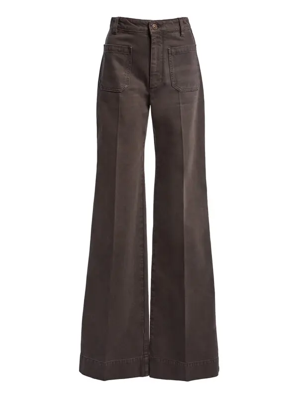 Victoria Beckham Alina High-rise Straight-leg Jeans - Grey