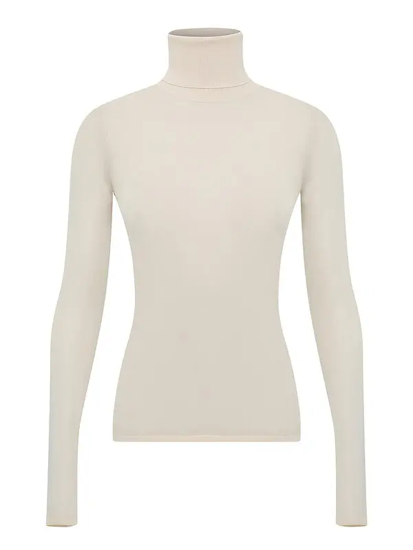Zimmermann Fine-knit Turtleneck Top - Neutral