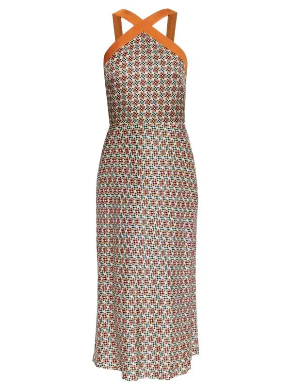 Paul Smith Patterned Midi Dress - Orange