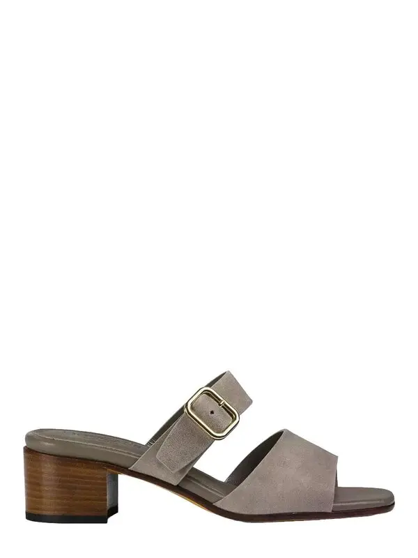 DOUCAL'S Double-strap Suede Sandals - Grey