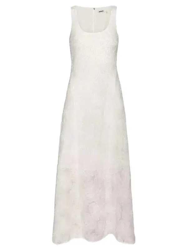 ROTATE BY BIRGER CHRISTENSEN Mesh Maxi Dress - White