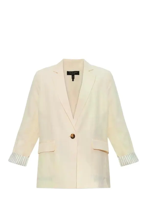 Rag & Bone Button-fastening Blazer - Neutrals
