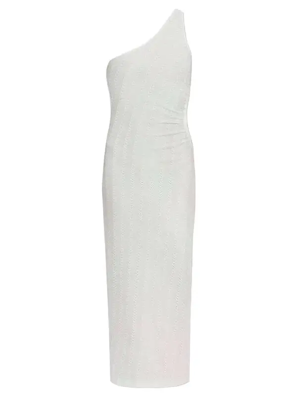 Melissa Odabash Lizzie One-shoulder Maxi Dress - White