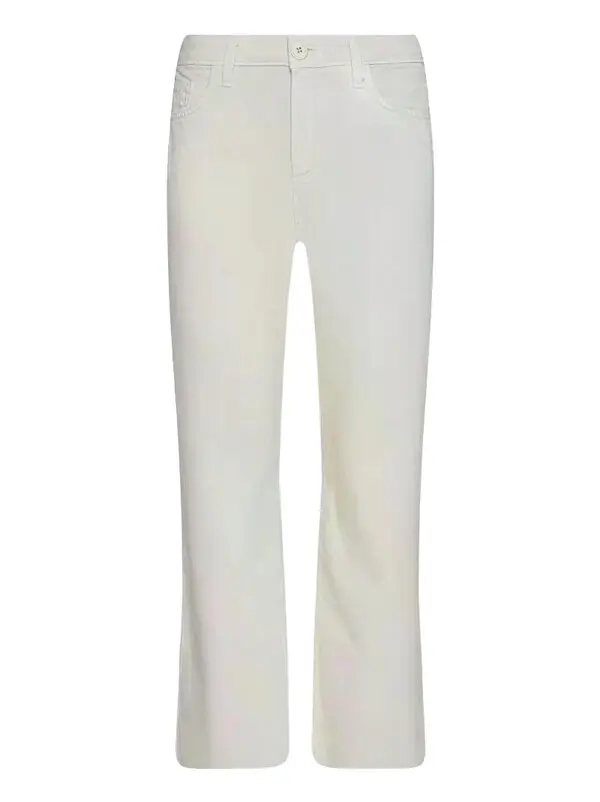 L'Agence Wanda Cropped Wide-leg Jeans - White